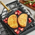 GreenPan Reserve Healthy Ceramic Nonstick 11" Square Griddle, Black ...
