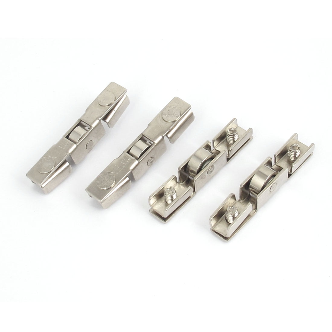 4pcs 43mm Metal Showcase Glass Sliding Door Single Roller Clamp Wheel ...