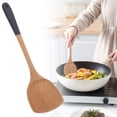 Wooden Spatula Kitchen Utensil For Cooking Baking Mixing Non-Stick ...