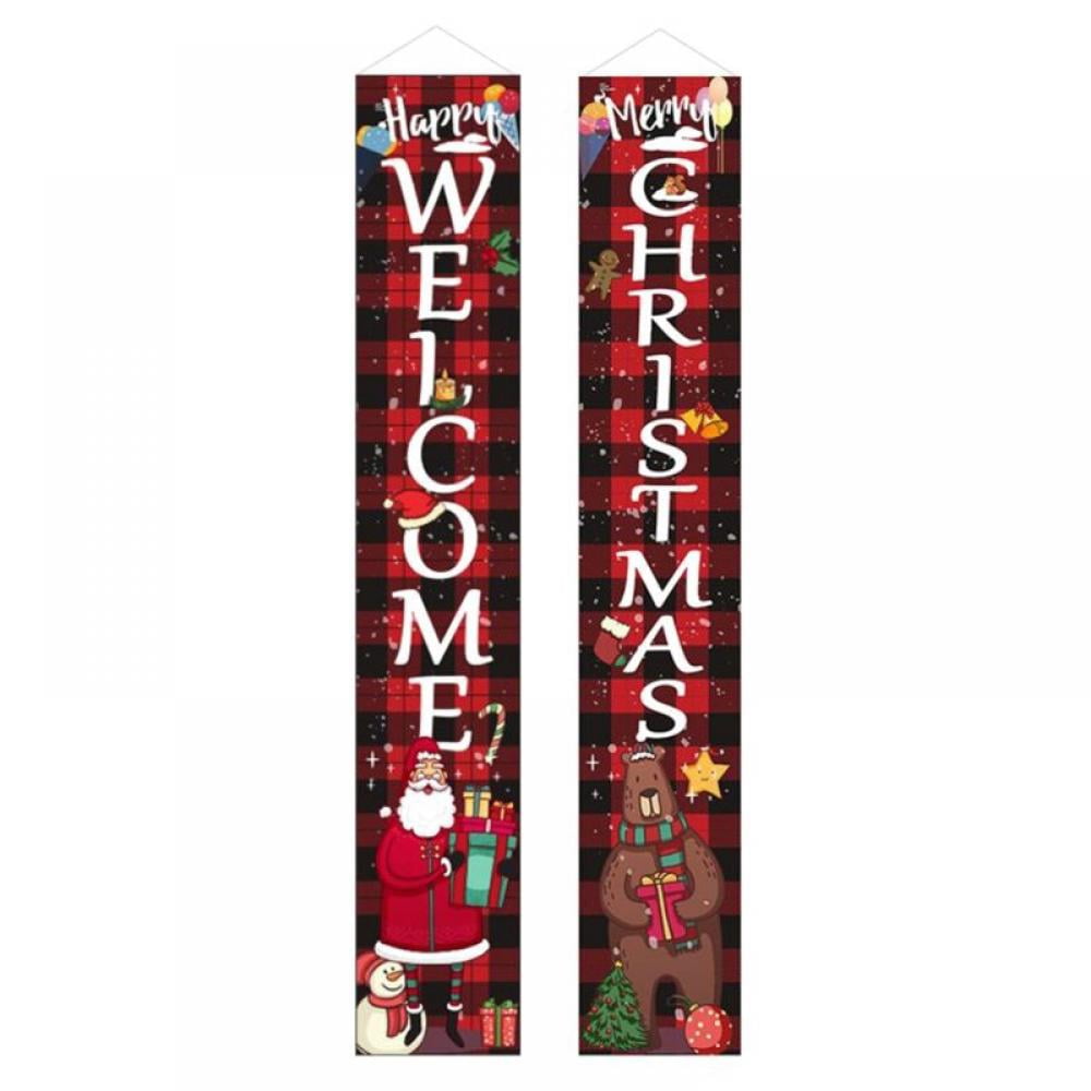 Merry Christmas Banner, Christmas Decorations Outdoor, Christmas Banner ...