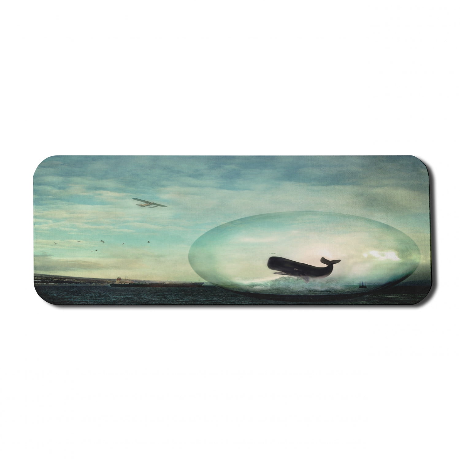 Whale Computer Mouse Pad, Environmental Image with a Whale in an Egg ...