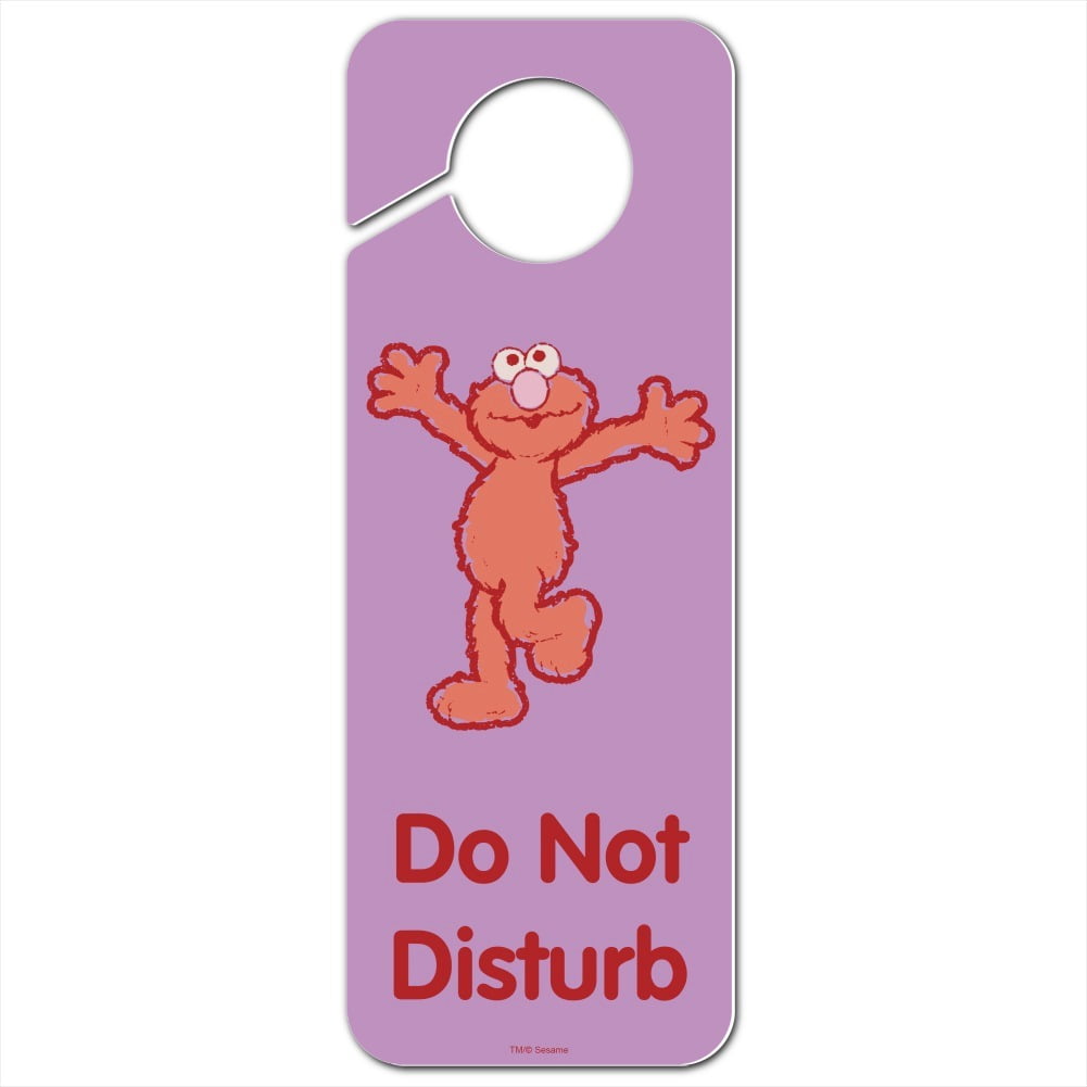 Sesame Street Elmo Distressed Plastic Door Knob Hanger Sign - Walmart.com