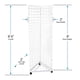 White Triangle Wire Grid Tower with Base and Casters - Walmart.com