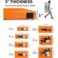 3 Inch Memory Foam Camping Mattress, Dual Layer Thick Sleeping Camp Pad ...