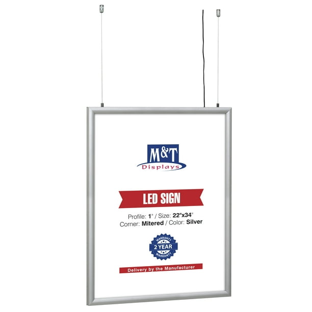 M&T Displays Best Buy LEDbox Double Sided LED Backlit Poster Frame ...
