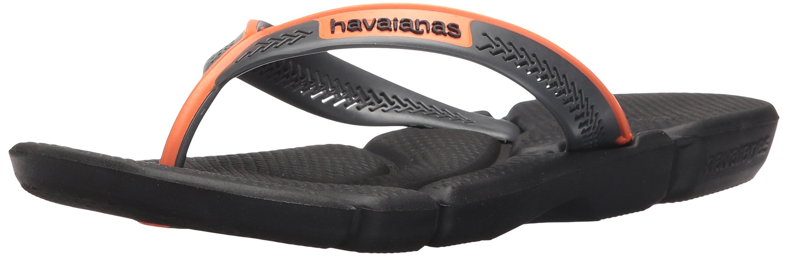 Havaianas Power Sandal Sandals Black Neon Orange - Walmart.com