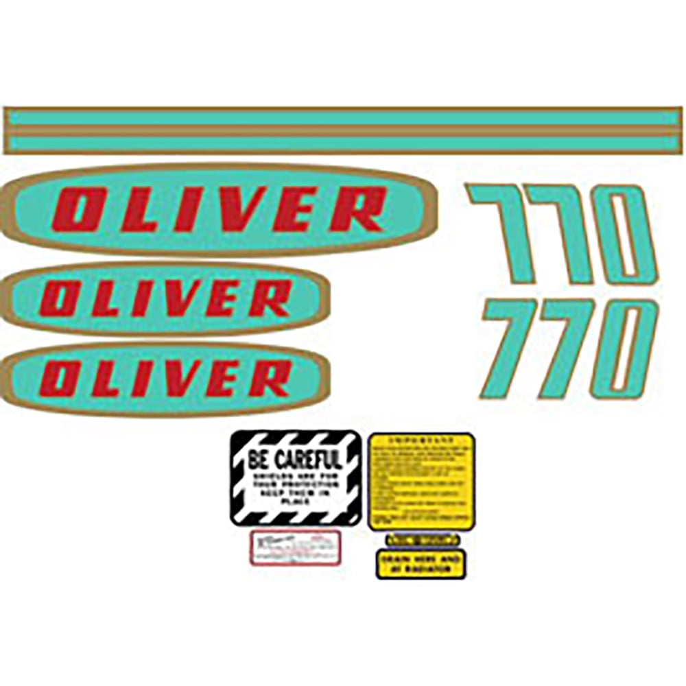 Oliver Tractor Decals
