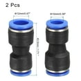 Uxcell 12mm to 10mm Tube OD Quick Connect Push to Connector Fitting ...