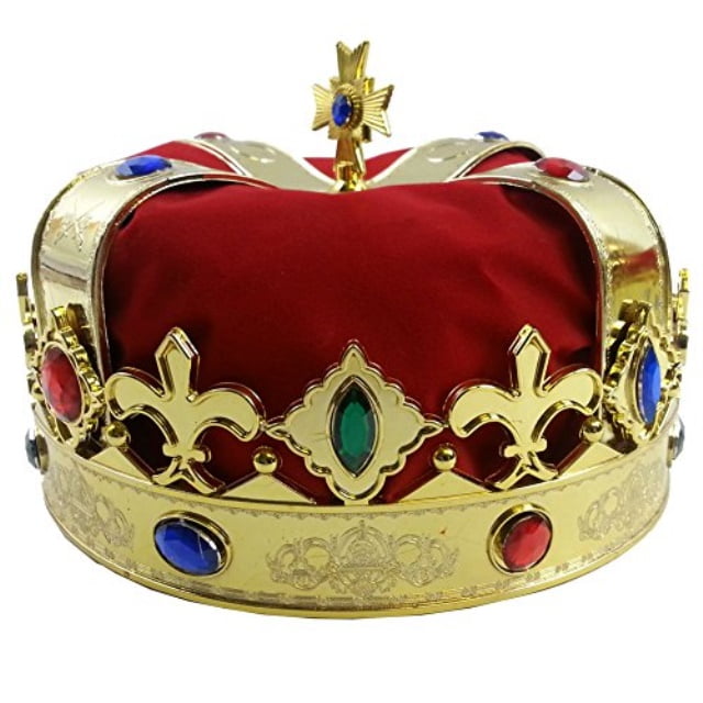 Royal Jeweled King's Crown - Costume Accessory - Walmart.com