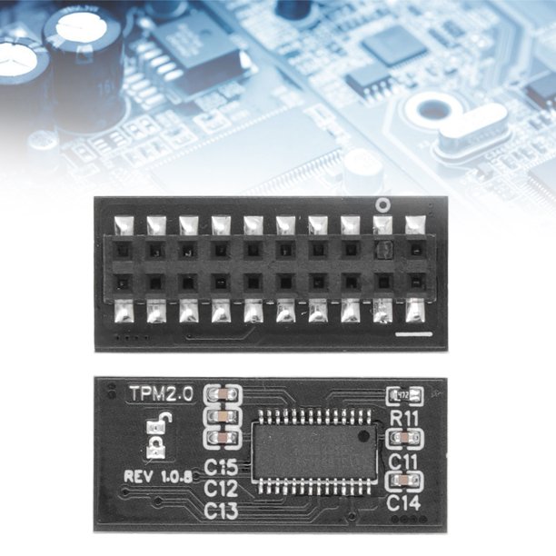 TPM 2.0 Module, Electronic Component Security Board, TPM 2.0 Module LPC Interface 20Pin Remote ...