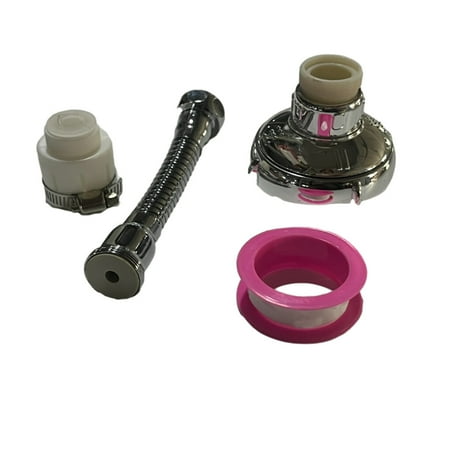 justharion Faucet Extender Stainless Steel Water-saving 360 Degree ...