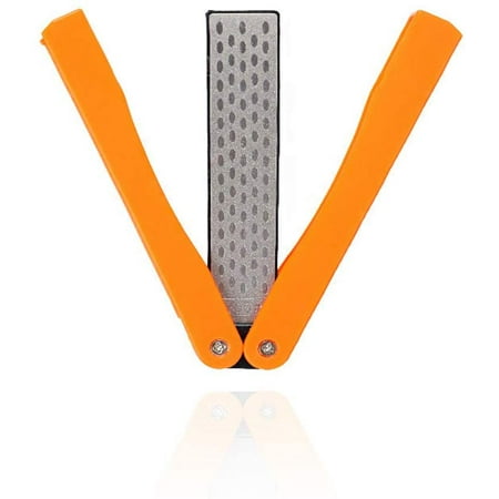 400/600 Grit Double Sided Diamond Sharpening Stone Folding Knife Sharpener Pocket Whetstone ...