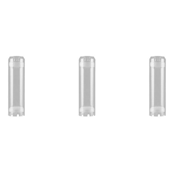 3X 10-Inch Reusable Empty Clear Water Filter Housing Various Media ...