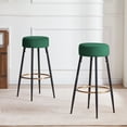 Duhome Elegant Lifestyle Height 30" Backless Velvet Bar Stools Set of 2 ...