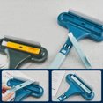 CHENjy Dual-Sided Window Squeegee, Wet Dry Flannel Scrubber and Lint ...
