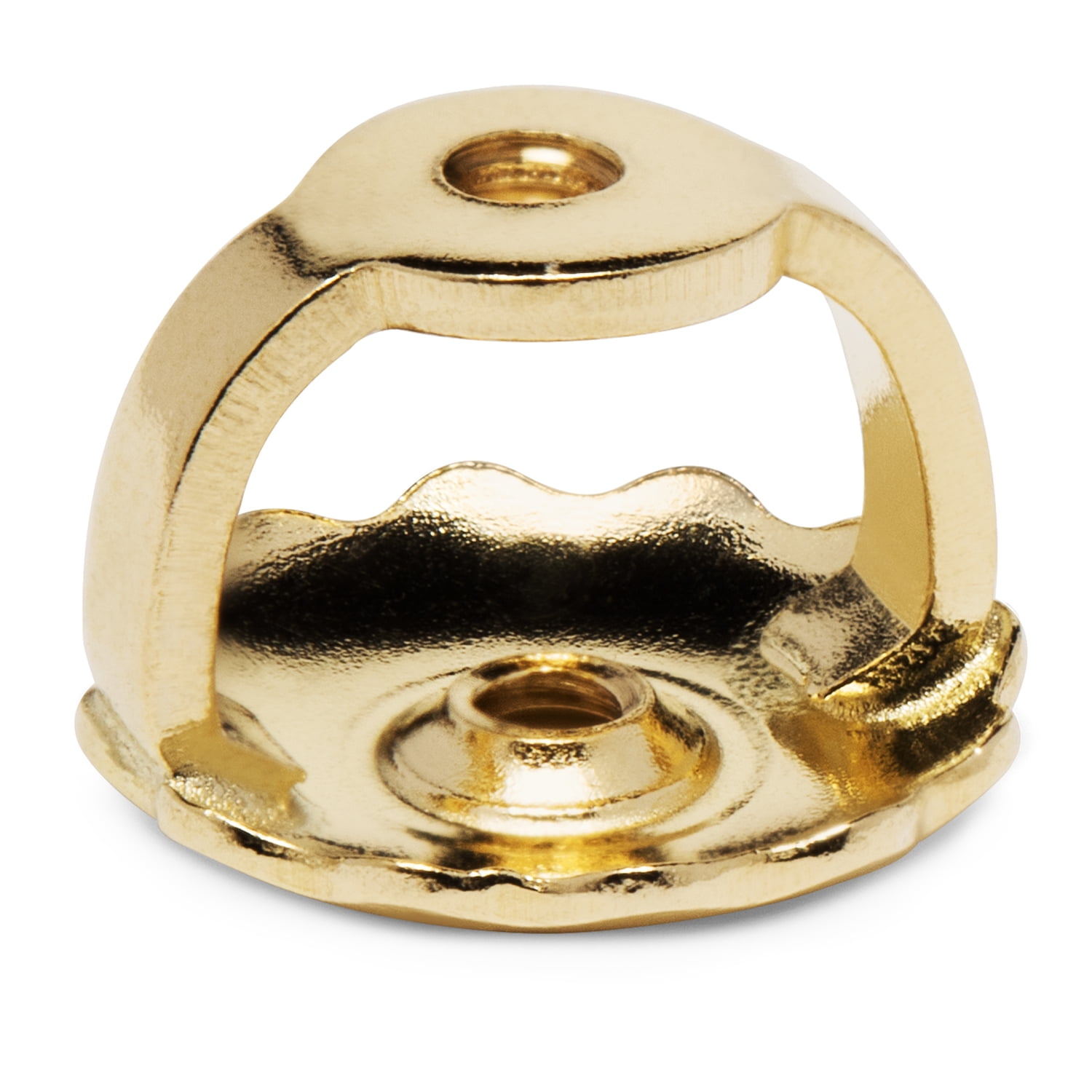 "Single Earring Back Replacement |14K Solid Yellow Gold | Threaded ...