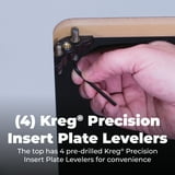 Kreg PRS1025 Heavy-Duty Router Table Top with Lift, 9-1/4 x 11-3/4 x 3/ ...