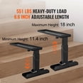 Ladder Leveler - 23.4" Steel Ladder Stabilizer, Adjustable 11.4-18 ...
