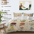 Colored Flowers Full Duvet Cover Set, Retro Pink Yellow Blue Floral ...