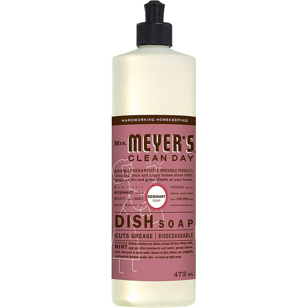 Mrs. Meyer's Clean Day Dish Soap, Cruelty Free and Biodegradable ...