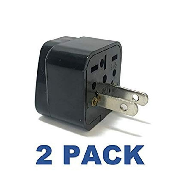 Seven Star Universal Travel Plug Adapters For USA (2 Pack, Universal to ...