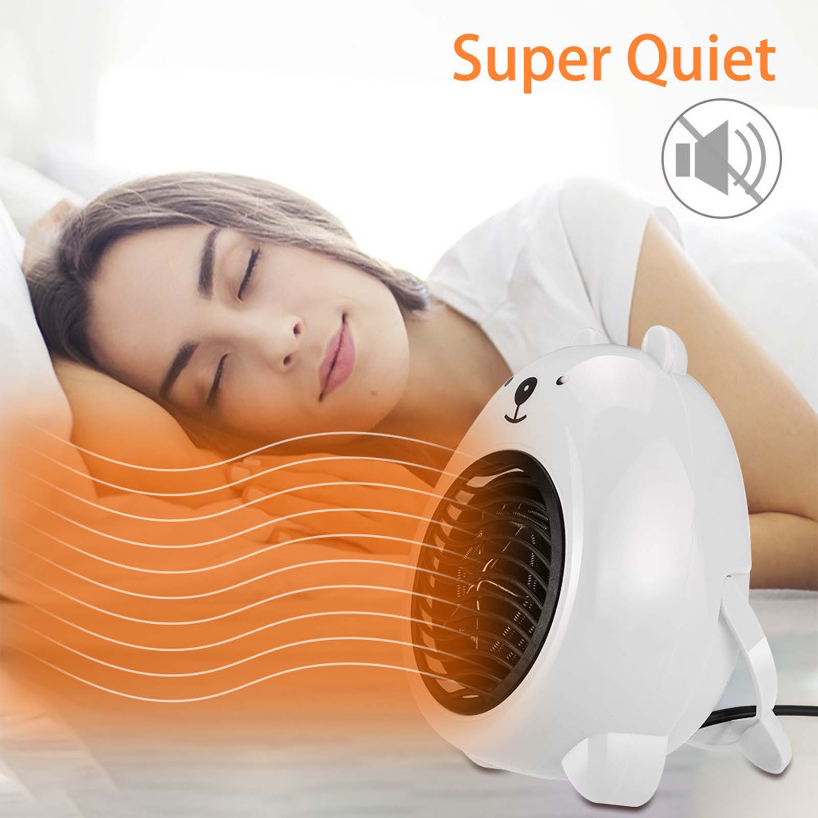 Toyfunny Cartoon Personal Mini Space Heater Fan Portable Electric Home