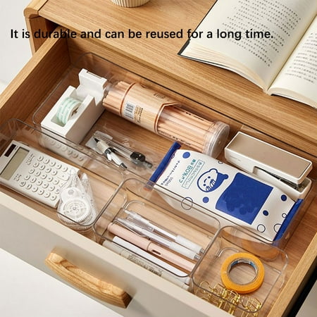 Tabletop Drawer Storage Box Stationery Organizing Case Multi-purpose ...