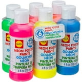Washable Neon Poster Paint 6/Pkg - Walmart.com