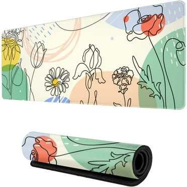 TSV Big Cloth Extended Gaming Mouse Pad Mat (31.5x11.8in), Large Desk ...