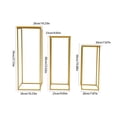 3 Set Metal Stand Plant Stand ,Living Room & Patio Modern Metal Display ...
