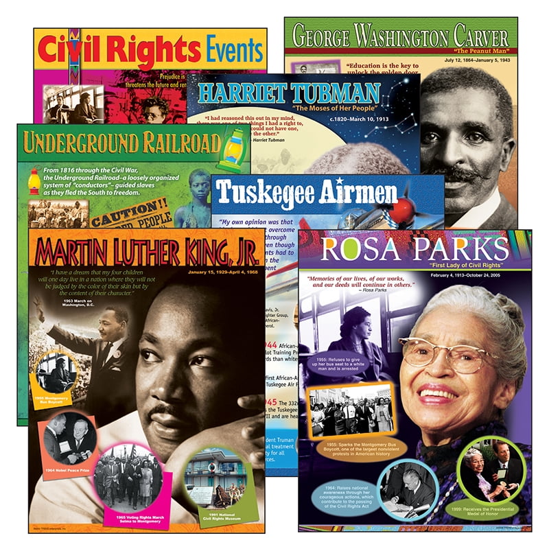 Trend Enterprises African-American History Charts Combo Pack 38937 ...