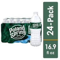 Poland Spring Natural Spring Water, 16.9 Fl. Oz., 24 Count, Recyclable ...