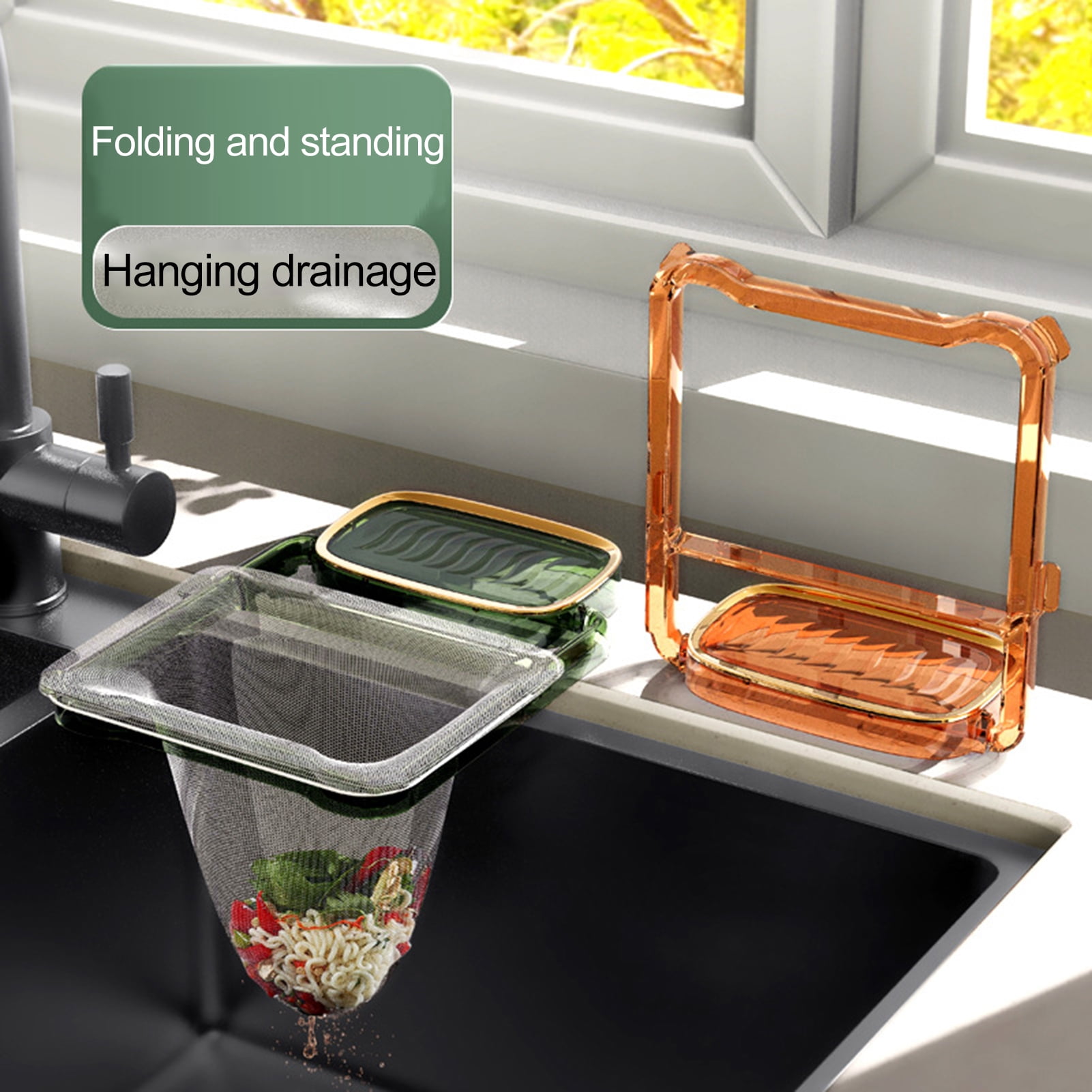 Foldable Sink Filter Rack - Anti-Deform - Reusable - Easy to Clean ...
