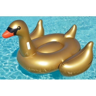 Swimline Vinyl Inflatable Giant Rideable Pool Float, Gold - Walmart.com