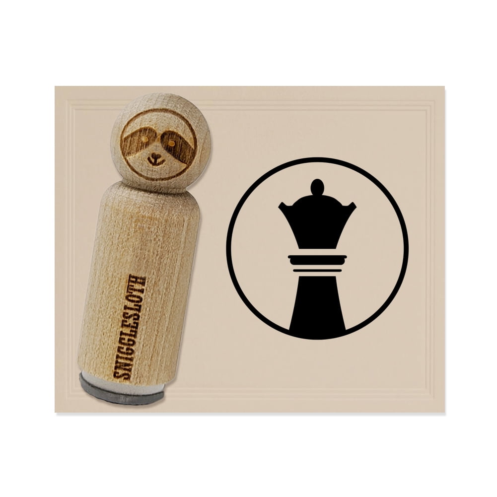 Chess Piece Black Queen Rubber Stamp for Scrapbooking Crafting Stamping ...