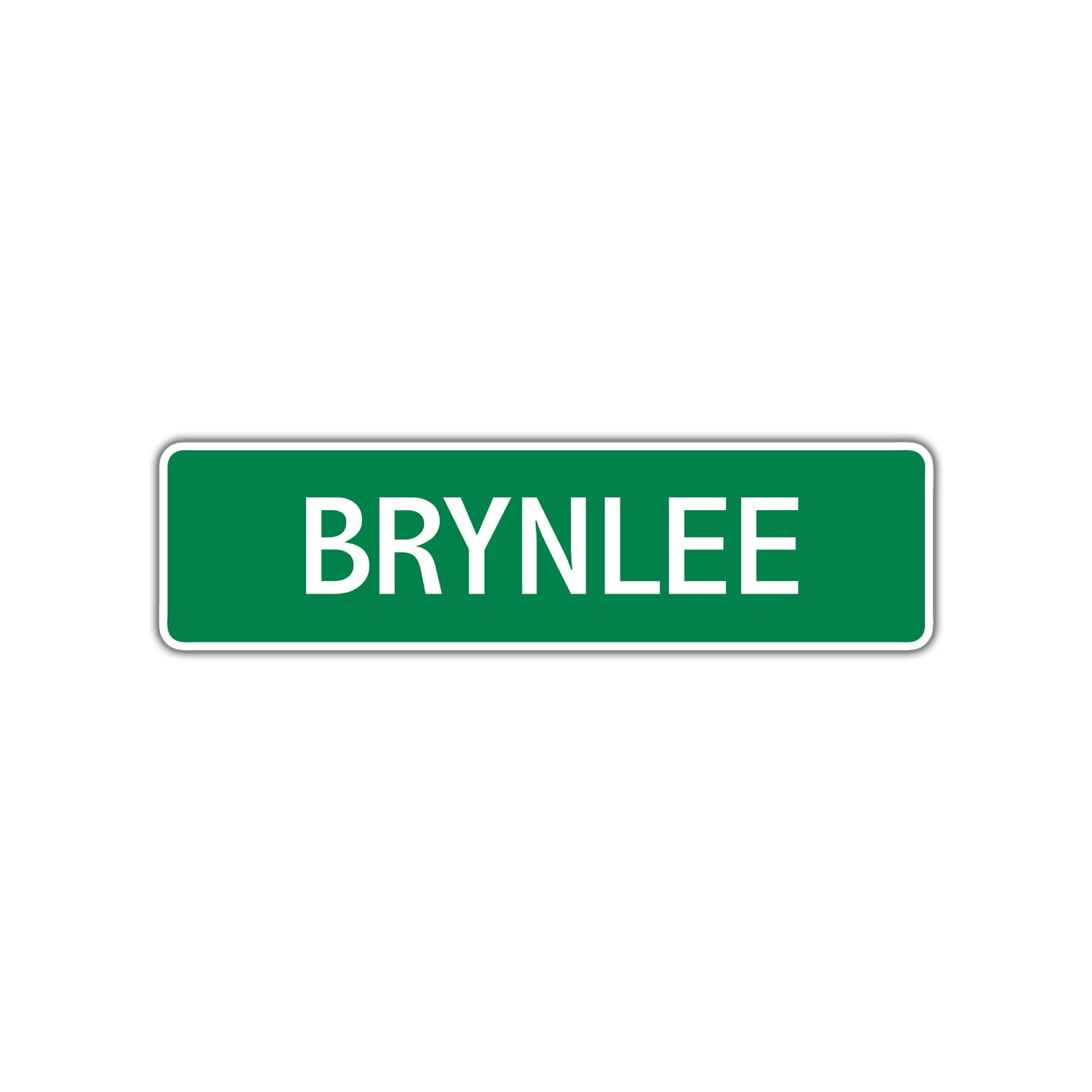 Brynlee Girls Children Indoor Outdoor Name Letter Printed Label Wall ...