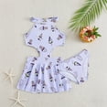 CAIVO Kids Adorable Cartoon Print Two Piece Swimsuit For Girls Cute ...