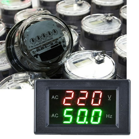 LED Digital Generator Digital AC Voltmeter Meter, Voltage Frequency ...