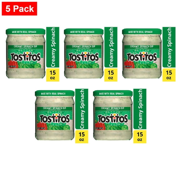 Tostitos, Creamy Spinach Dip, 15 oz Jar, Ready-to-Serve - Walmart.com