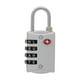 Luggage Lock Tsa 4 Dial Silver - Walmart.com