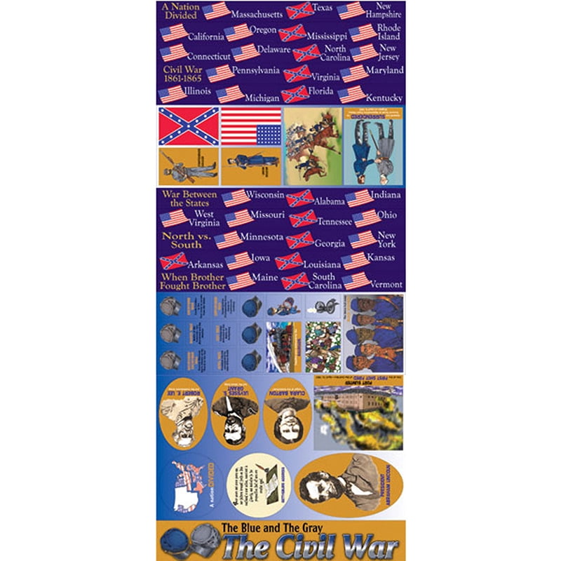 Gallopade Civil War All-In-One Bulletin Board Set - Walmart.com