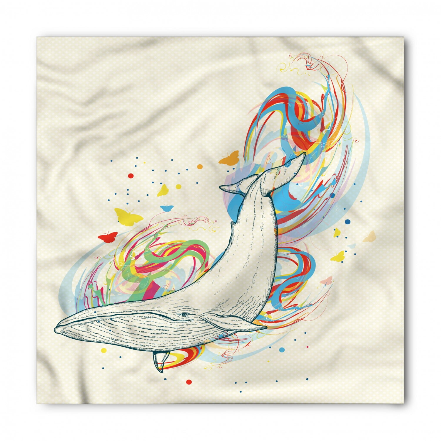 Whale Bandana, Whale in Ocean Dive, Unisex Head and Neck Tie, by ...