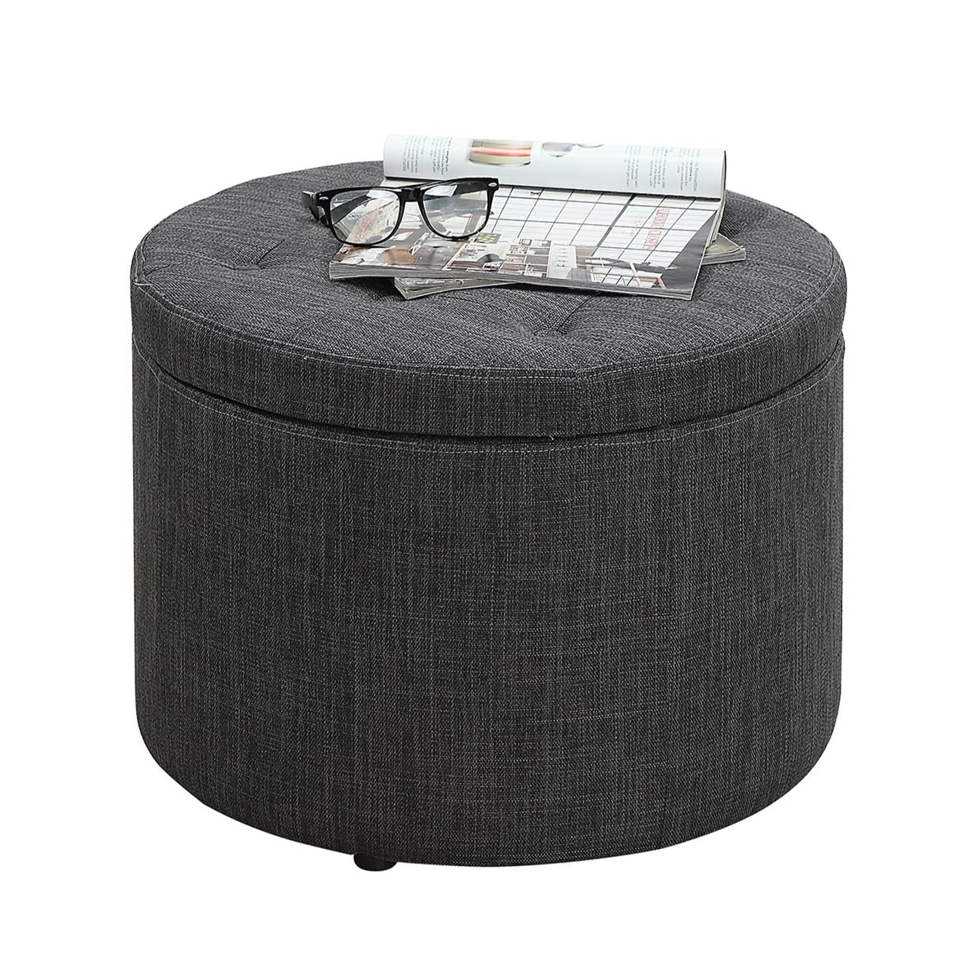 Ergode Designs4Comfort Round Shoe Storage Ottoman - Walmart.com