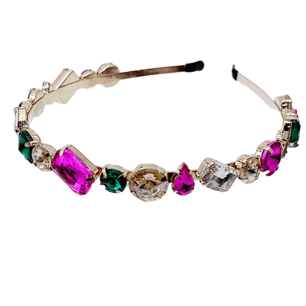 Rhinestone Headbands Jeweled Headband for Women and Girl Gold Sparkly ...