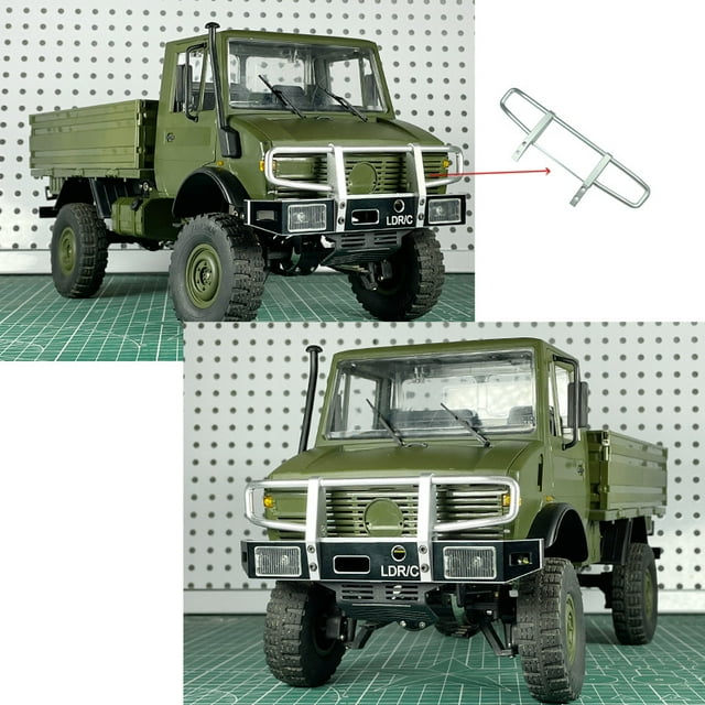 Front Rear Bumper Metal Modified Upgraded Accessories for Unimog P06 ...