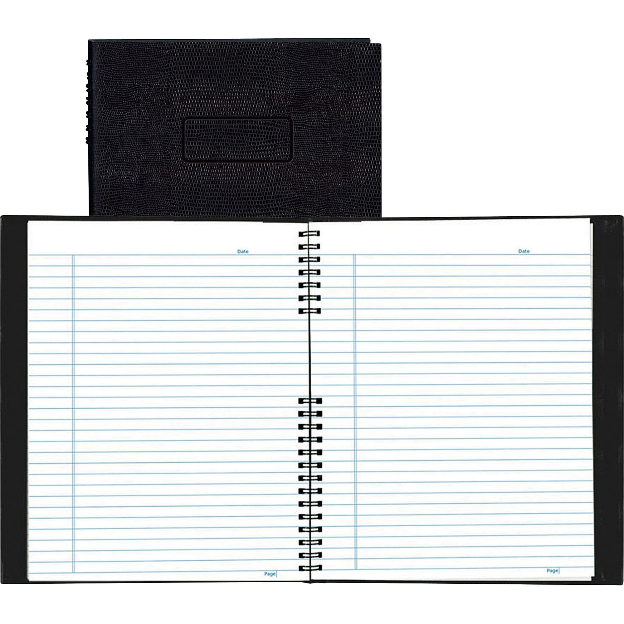 Notepro Notebook, 1 Subject, Medium/college Rule, Black Cover, 11 X 8.5 ...