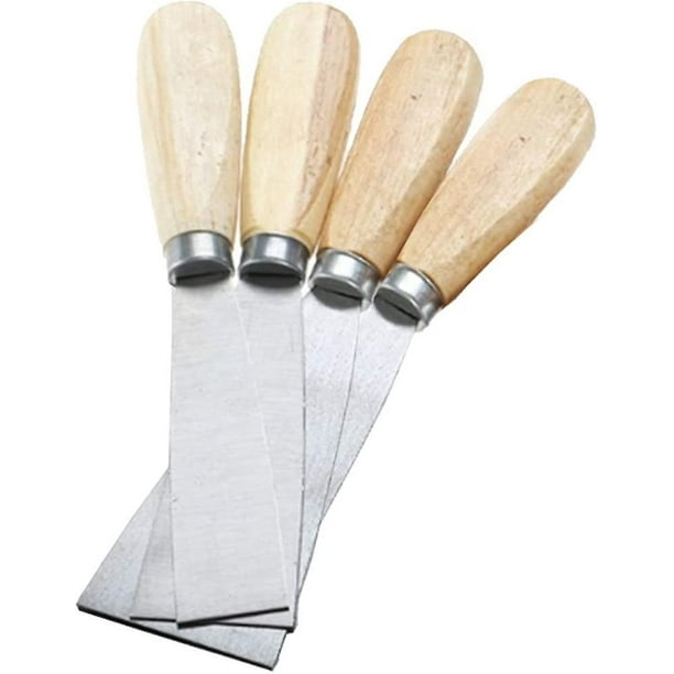 4 Piece Metal Spatula, Iron Spatulas Coating Knife With Non-slip Handle ...