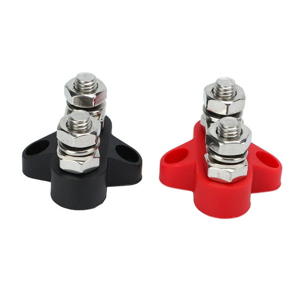 Positive Negative Power Junction Distribution Block 2 Studs Bus Bar ...