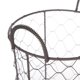 Mainstays Small Brown Chicken Wire Storage Basket with Handles ...