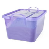 Life Story Purple Stackable Closet & Storage Box 55 Quart Containers ...